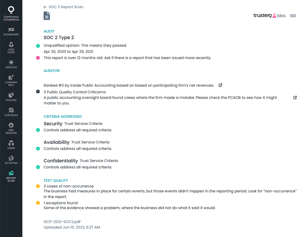 Webinar Registration | Trustero | Progress Report: October 2024
